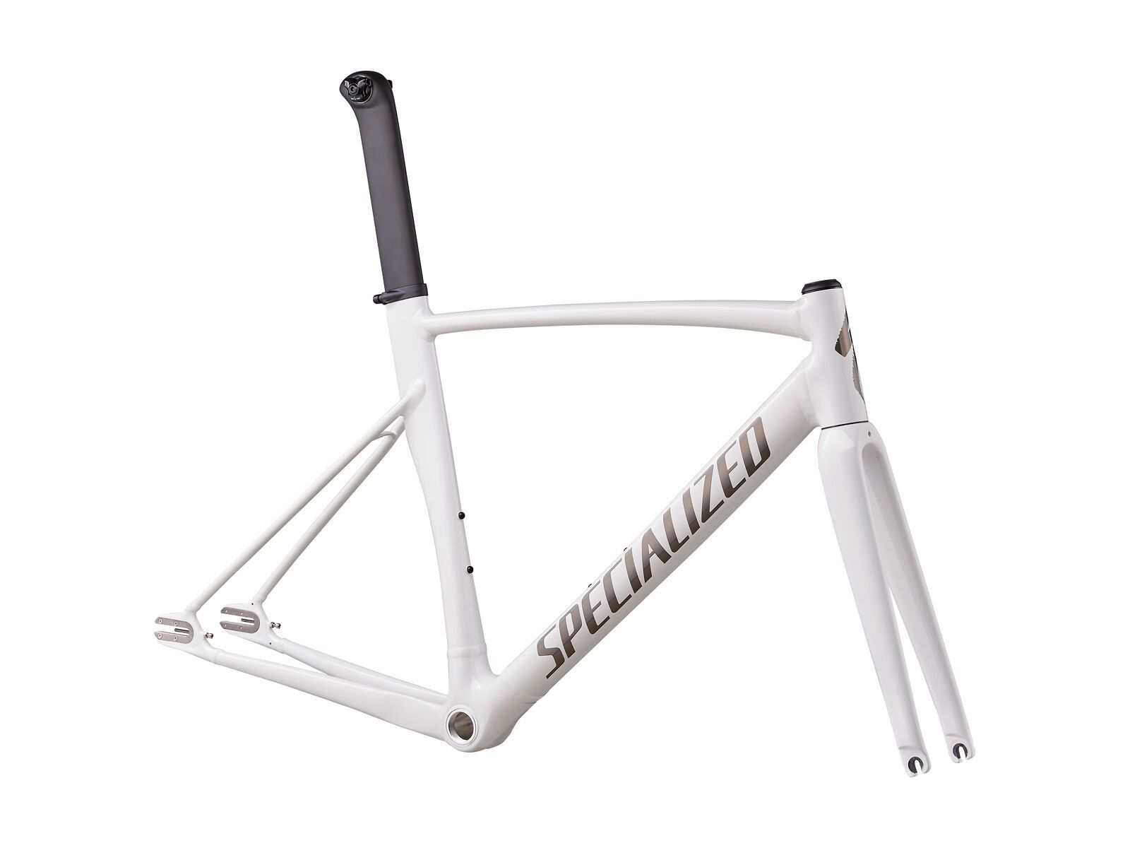 Specialized Allez Sprint Track Frameset, white/rainbow flake black tint ...
