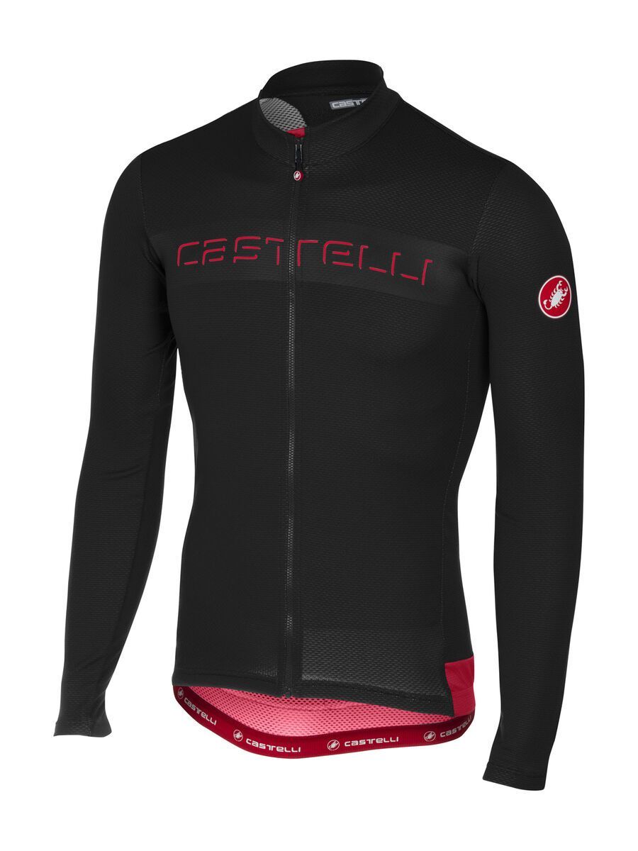 Castelli Prologo V L/S Jersey FZ, black | BIKER-BOARDER.DE