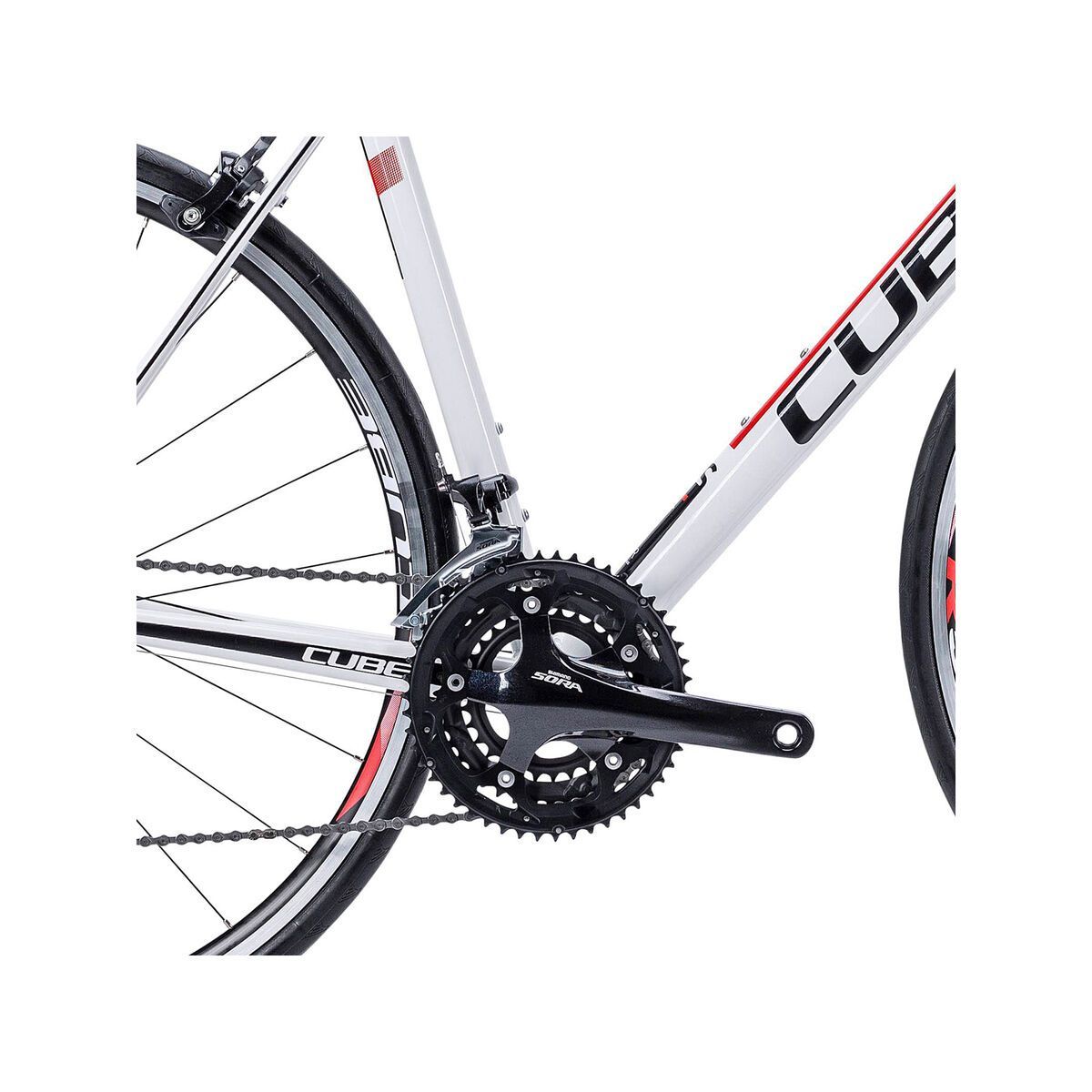 Cube Peloton Pro, white/red/black | BIKER-BOARDER.DE