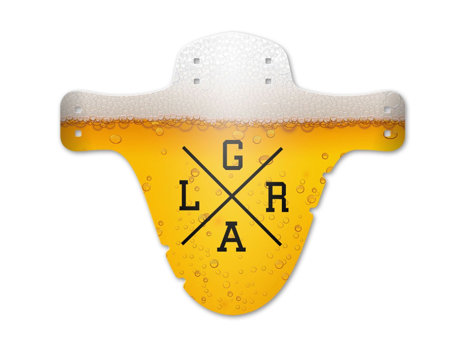 Loose Riders Mudguard Cheers, yellow/black | BIKER-BOARDER.DE