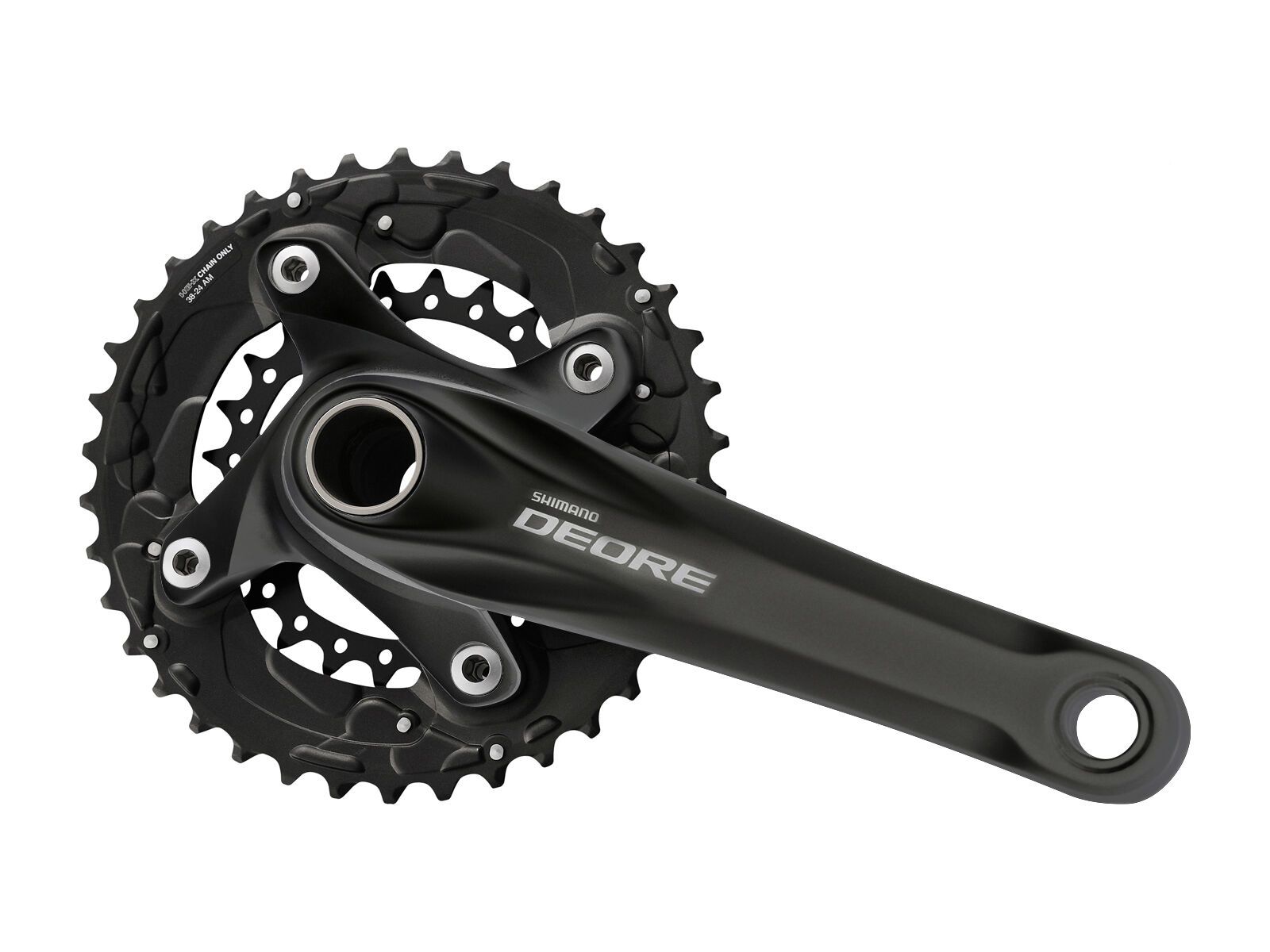 Shimano Deore MTB FC-M615 Kurbelgarnitur - 2x10, 40/28, schwarz | BIKER ...