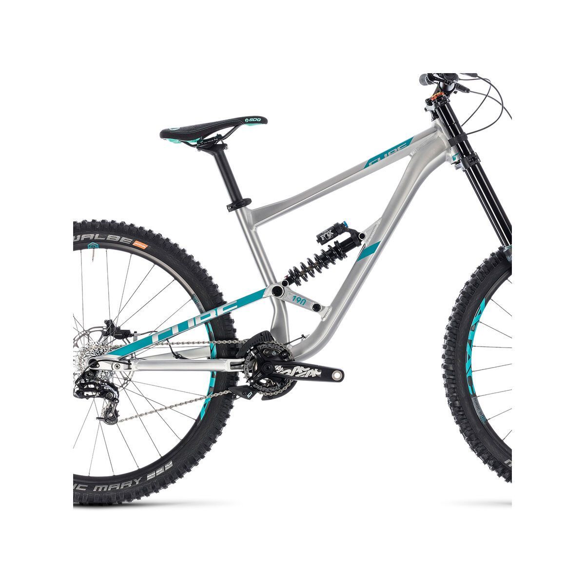 Cube Hanzz 190 SL 27.5, metal´n´mint | BIKER-BOARDER.DE