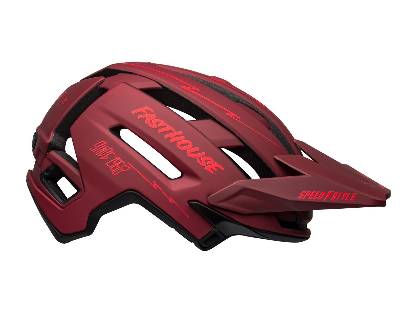 Bell Super Air R Spherical MIPS Fasthouse, matte red/black | BIKER ...