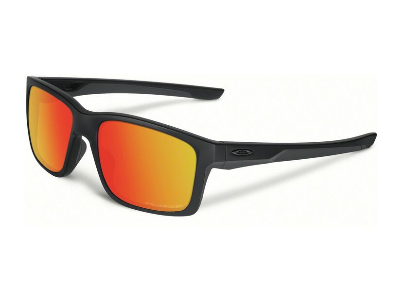 Oakley Mainlink Polarized, matte black/Lens: ruby iridium | BIKER ...