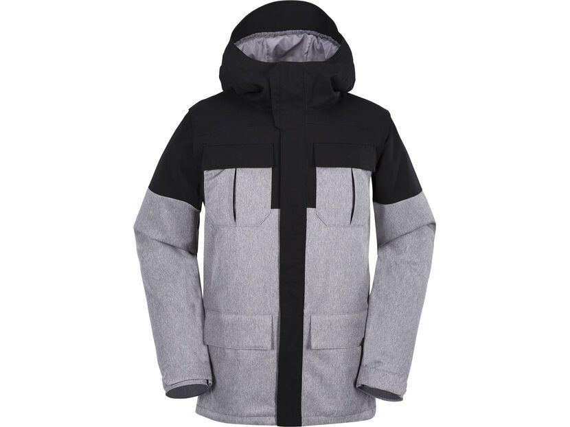 Volcom Alternate Insulated Jacket, heather grey | BIKER-BOARDER.DE