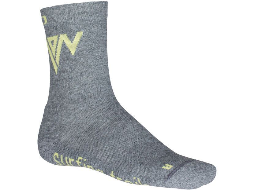 ION Socks mid Pole, stone grey melange | BIKER-BOARDER.DE