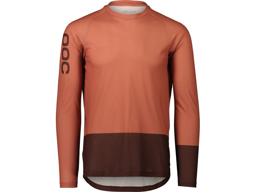 POC MTB Pure LS Jersey, himalayan salt/axinite brown | BIKER-BOARDER.DE