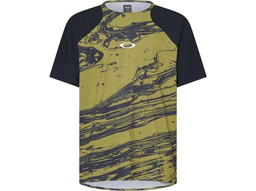 Oakley Seeker Airline SS Jersey, duality swirl green/black | BIKER ...