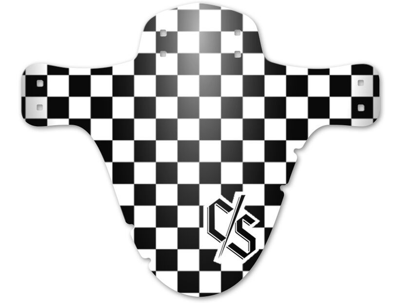 Loose Riders Mudguard Check White, black/white | BIKER-BOARDER.DE