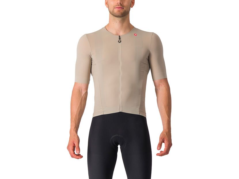 Castelli Premio Black Jersey, clay | BIKER-BOARDER.DE