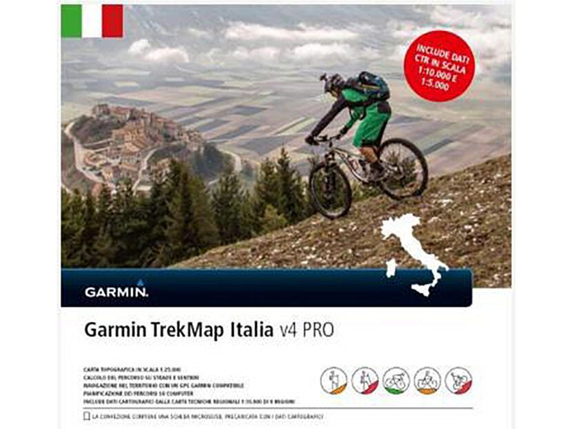 Garmin TrekMap Italien V4 PRO (microSD/SD) | BIKER-BOARDER.DE