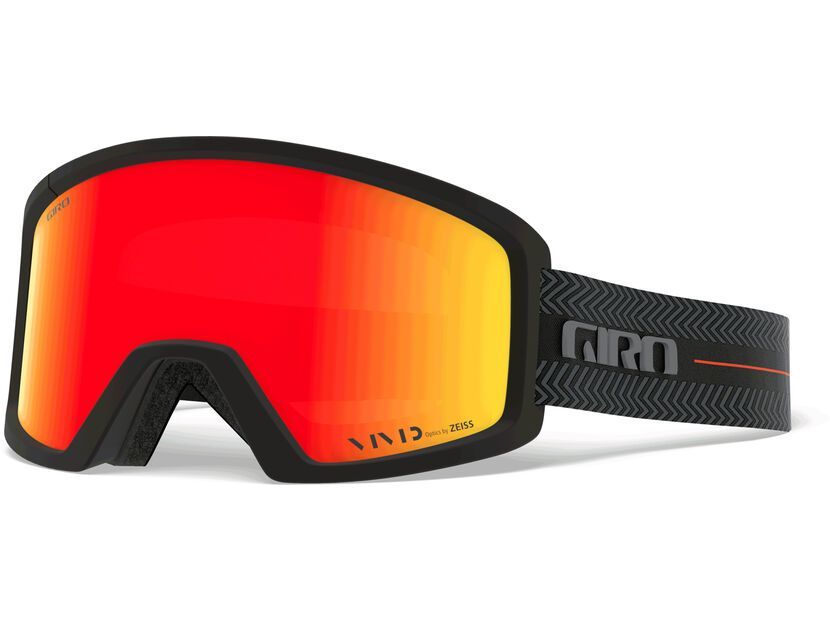 Giro Blok, black techline/Lens: vivid ember | BIKER-BOARDER.DE