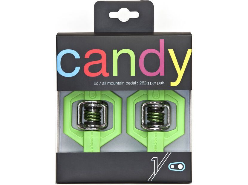 Crankbrothers Candy 1 Hangtag Version, neon grün | BIKER-BOARDER.DE