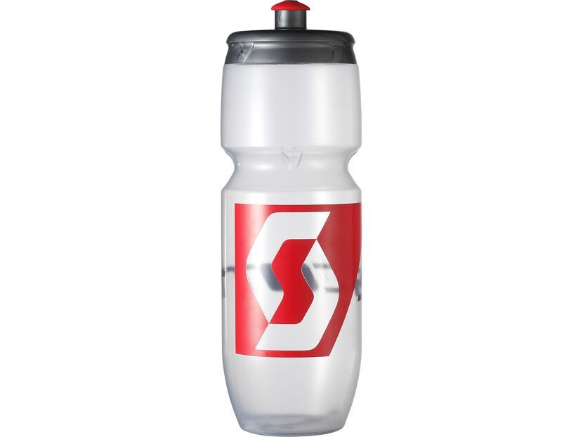 Scott Water Bottle Corporate G3 0.7 L, clear/neon red | BIKER-BOARDER.DE