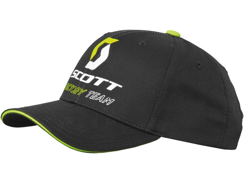 Scott Factory Team Cap, black/lime green | BIKER-BOARDER.DE
