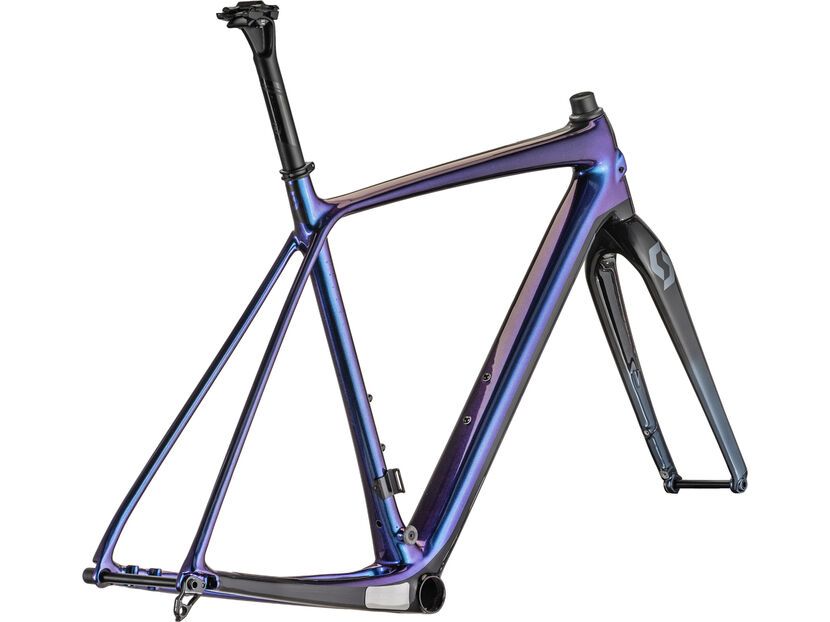 Scott Addict Gravel 10 Frameset, chameleon blue/purple/black | BIKER ...