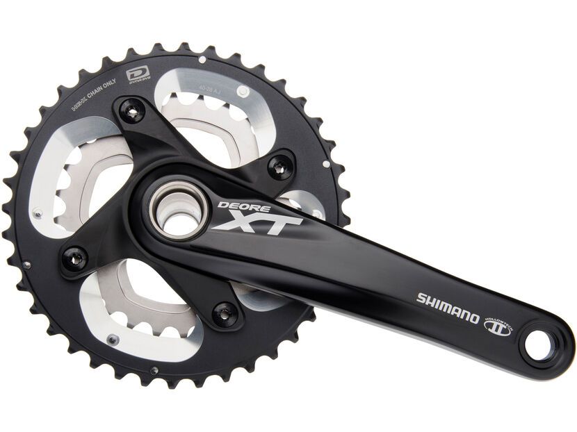 Shimano Kurbelgarnitur Deore XT MTB FC-M785 2x10 - 40/28, schwarz | BIKER-BOARDER.DE