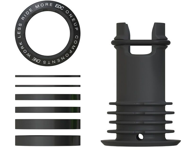 OneUp Components EDC Threaded Top Cap, black | BIKER-BOARDER.DE