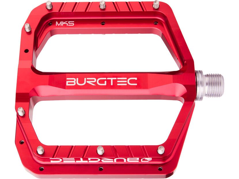 Burgtec Penthouse Flat MK5 Pedals, race red | BIKER-BOARDER.DE