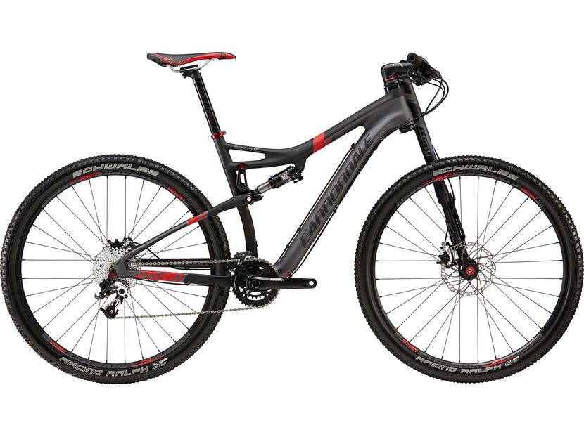 Cannondale Scalpel 29 Carbon 3, jet black with charcoal gray. race red ...