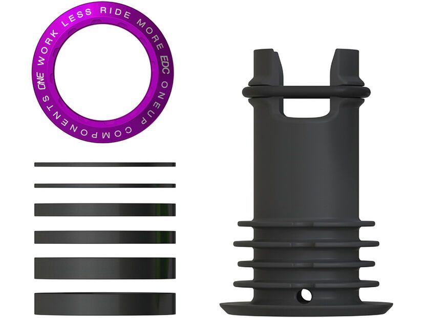 OneUp Components EDC Threaded Top Cap, purple | BIKER-BOARDER.DE