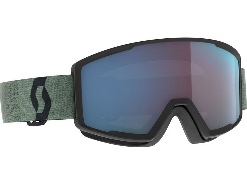 Scott Factor Pro, Enhancer Blue Chrome / soft green/black | BIKER ...