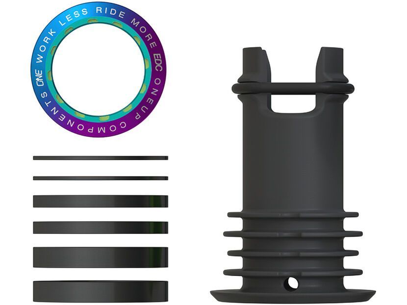 OneUp Components EDC Threaded Top Cap, oil slick | BIKER-BOARDER.DE