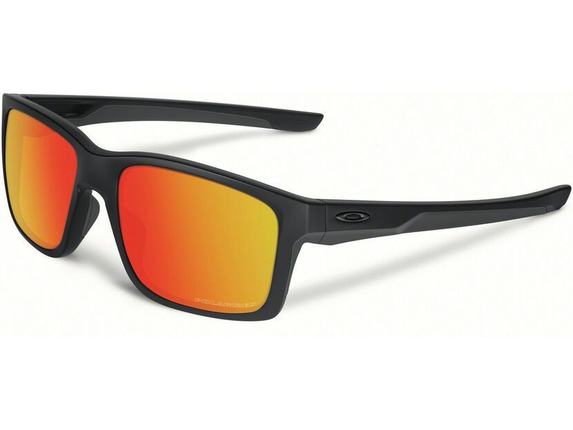 Oakley Mainlink Polarized, matte black/Lens: ruby iridium | BIKER ...