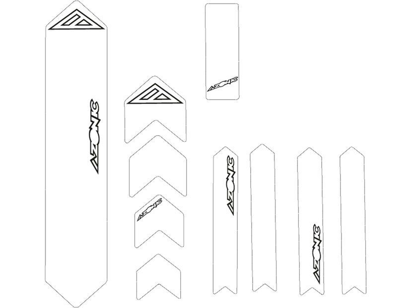 Azonic Frame Guards - XL, clear | BIKER-BOARDER.DE