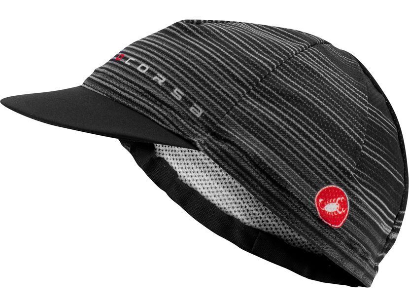 Castelli Rosso Corsa Cap, light black | BIKER-BOARDER.DE