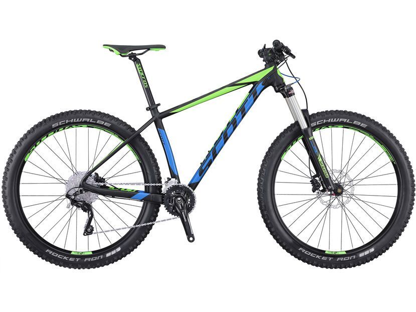 Scott Scale 720 Plus, black/blue/green | BIKER-BOARDER.DE