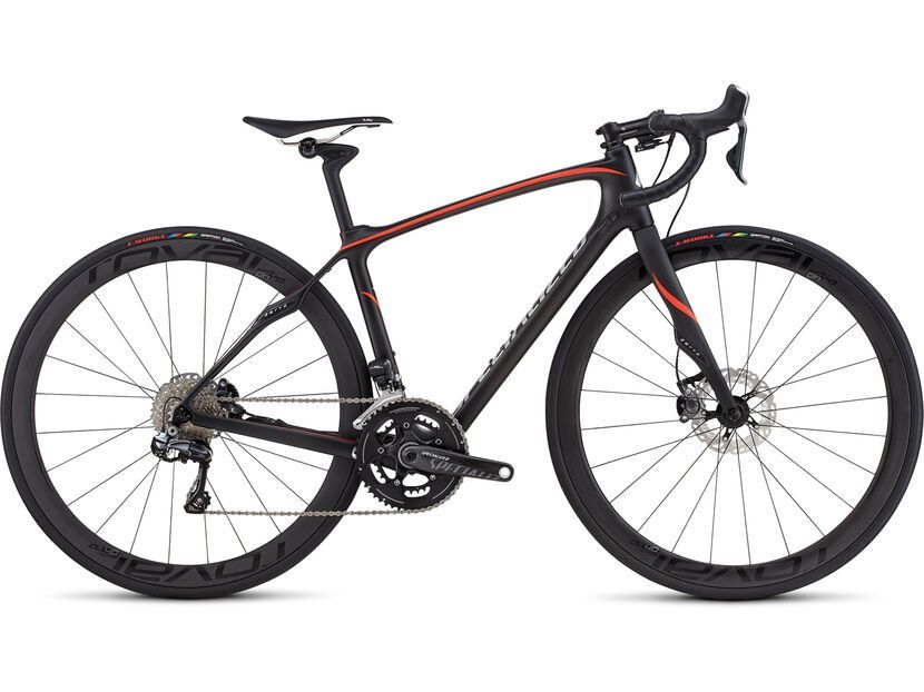 Specialized Ruby Pro Disc Ultegra Di2, satin tarmac black/nordic red ...
