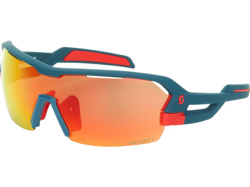 Scott Spur Sunglasses + Wechselscheibe, dark blue matt/red/Lens: red ...
