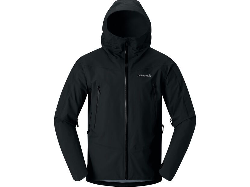 Norrona falketind Gore-Tex Jacket M's, caviar | BIKER-BOARDER.DE