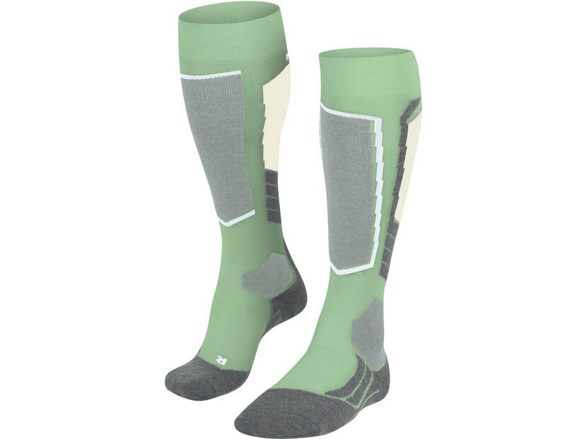 Falke SK2 Intermediate Wool Skiing Damen, quiet green | BIKER-BOARDER.DE
